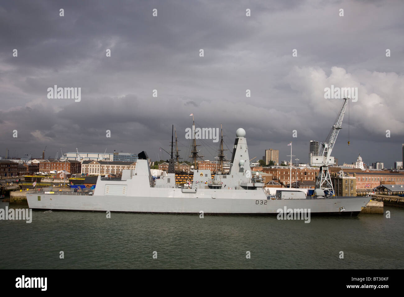 HMS Daring in Portsmouth Hampshire. Type 45 D class destroyer Stock ...
