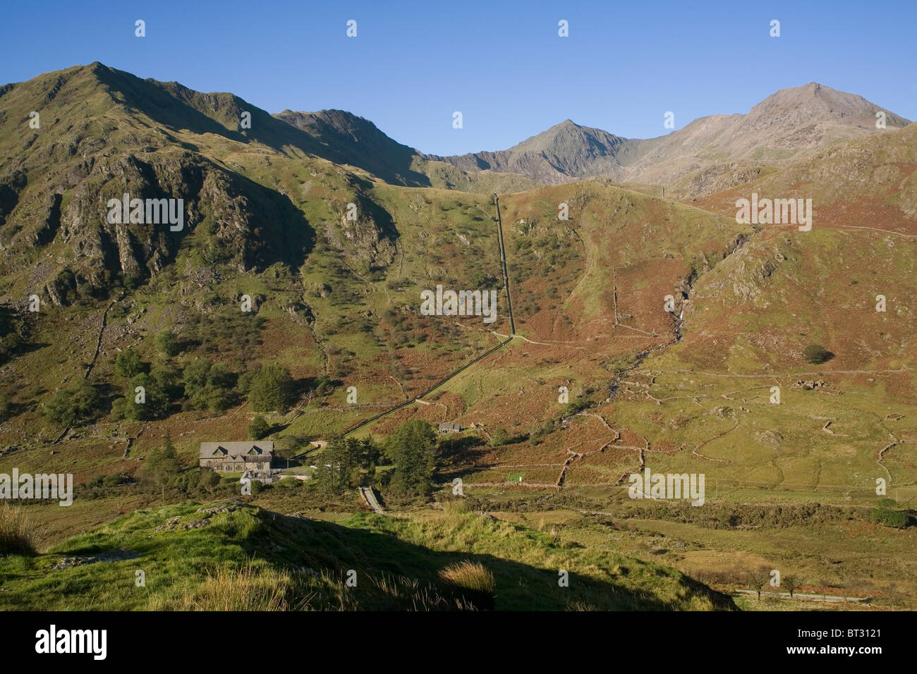 Wales Gwynedd Snowdon range Stock Photo - Alamy