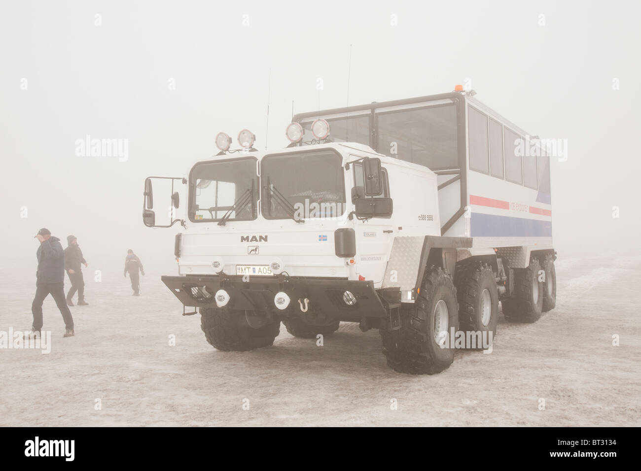 A twenty ton ice explorer truck owned and run by Arngrimur Hermannsson ...