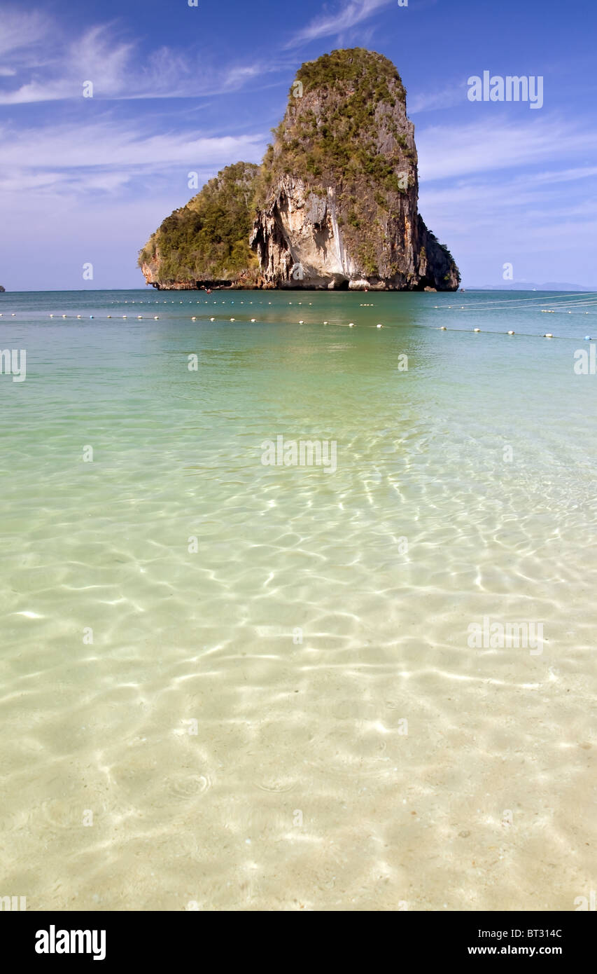 crag in the middle of the sea Stock Photo - Alamy