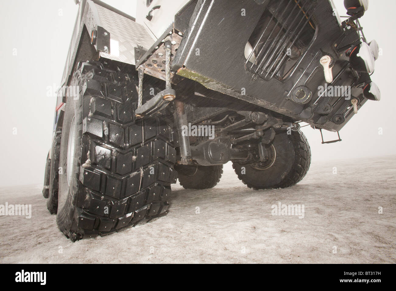 A twenty ton ice explorer truck owned and run by Arngrimur Hermannsson ...