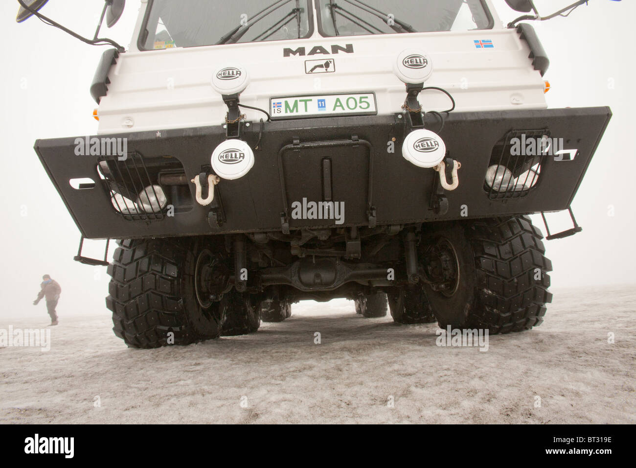 A twenty ton ice explorer truck owned and run by Arngrimur Hermannsson ...
