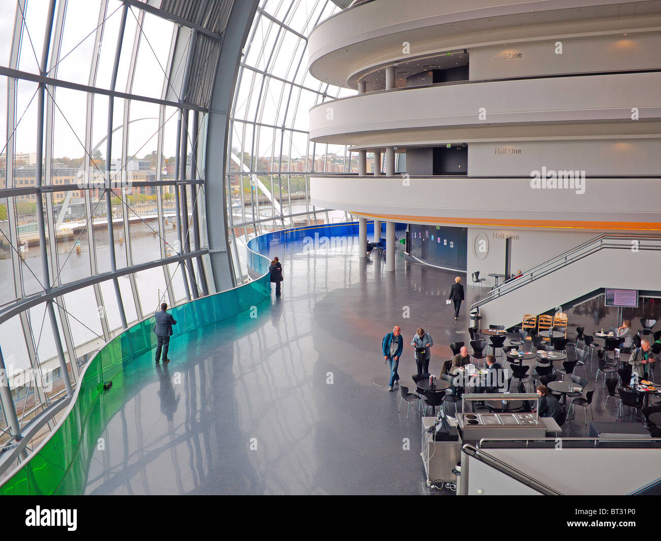 The main foyer at the Sage Concert Hall Gateshead Stock Photo - Alamy