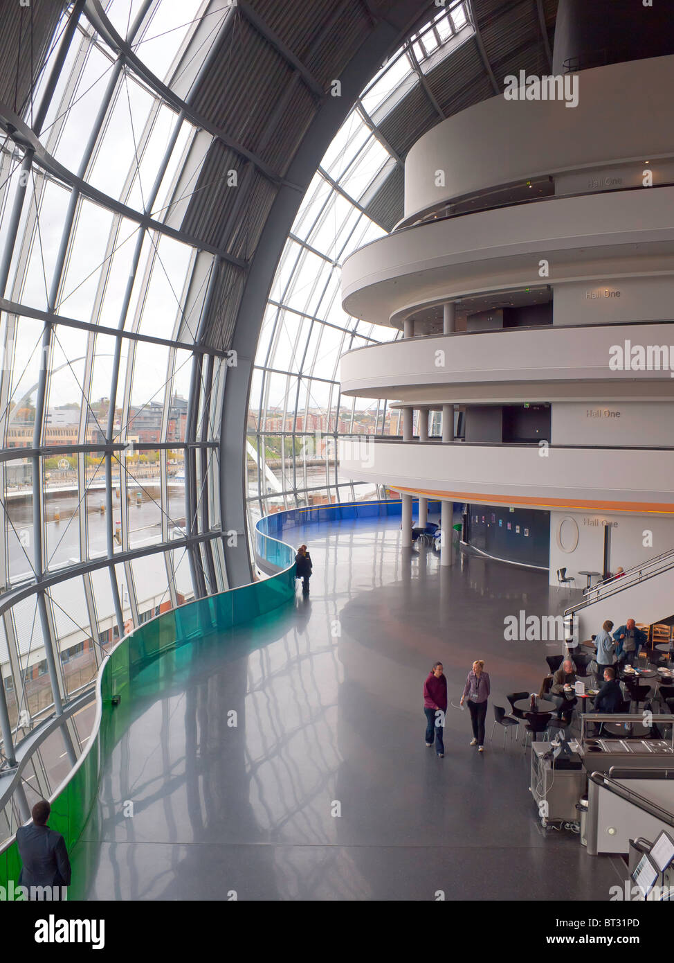 The main foyer at the Sage Concert Hall Gateshead Stock Photo - Alamy