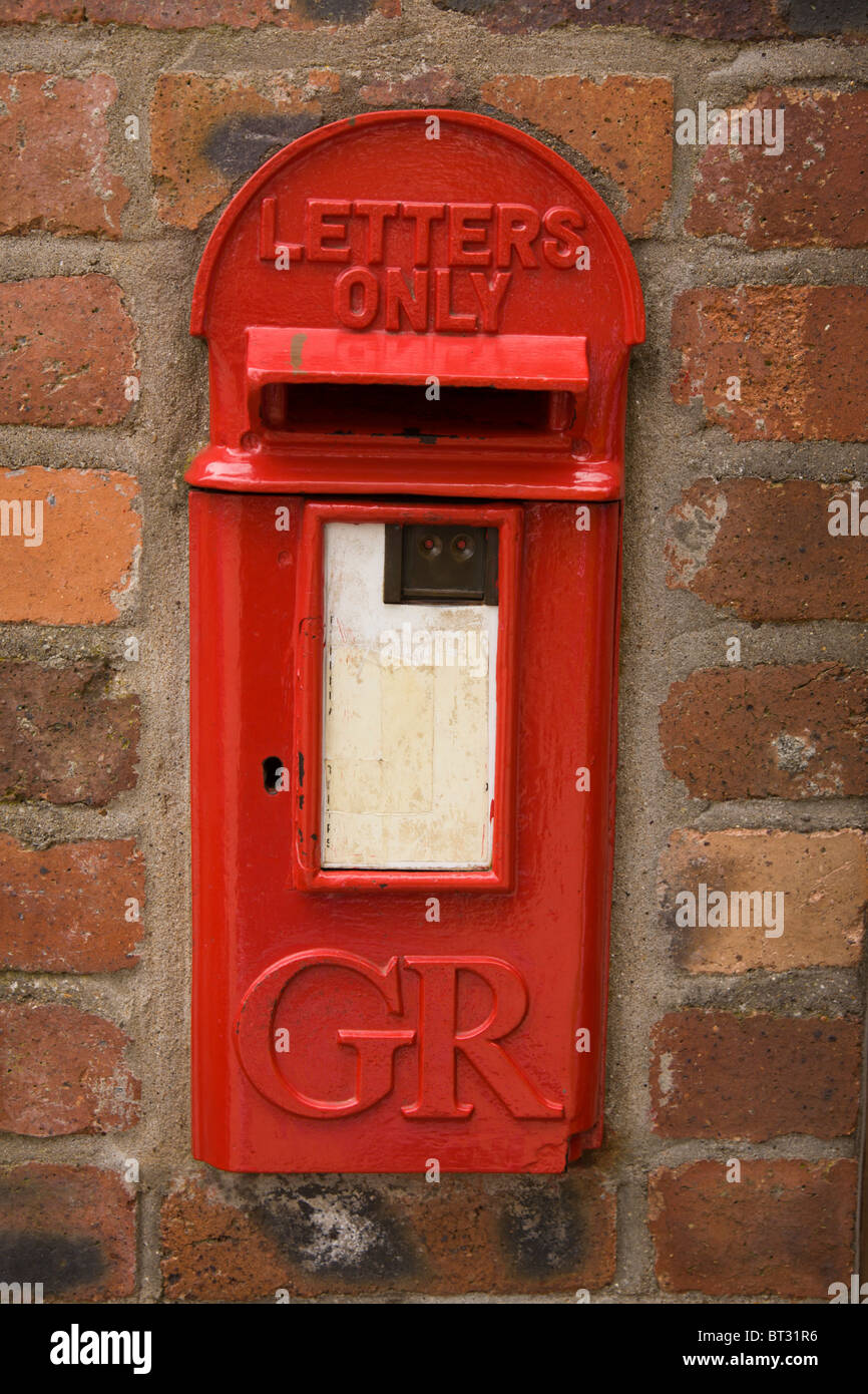 St Fagans Museum of Historical Buildings, Wales. Wall post box Stock ...
