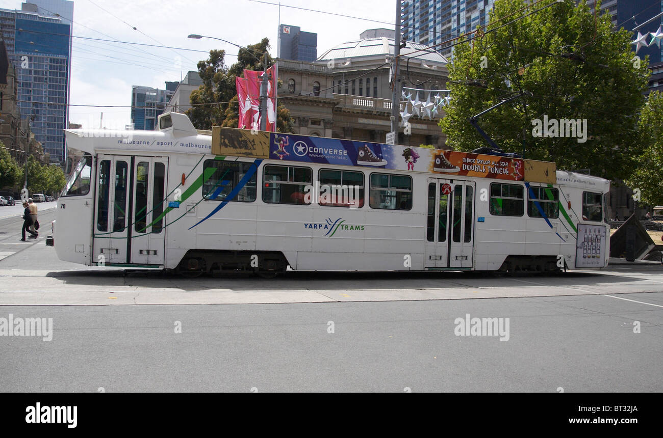 Melbourne tram routes go to or from the city and also feature Melbourne ...
