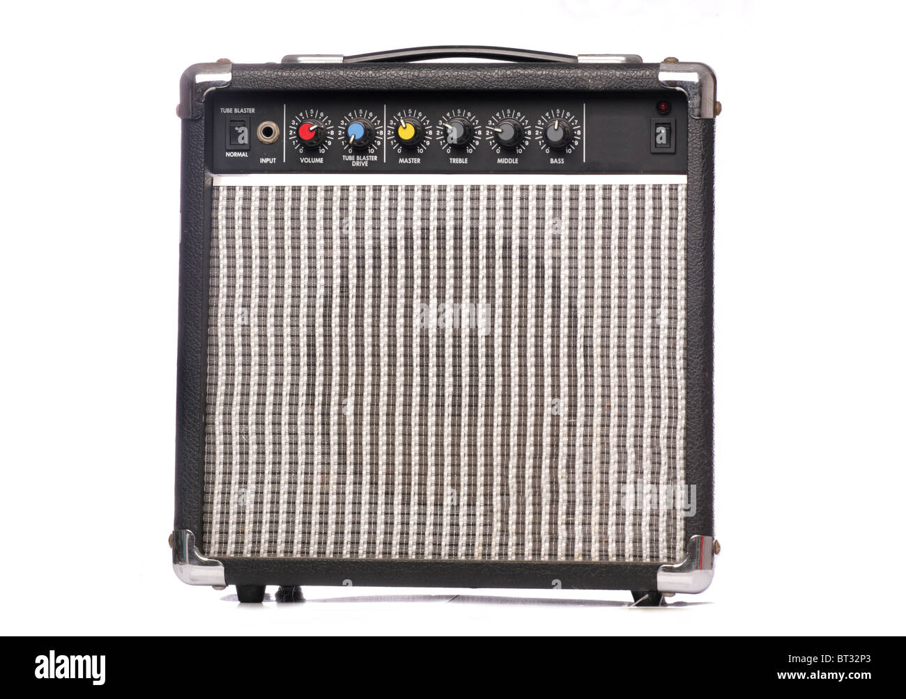 Retro music amplifier studio cutout Stock Photo - Alamy