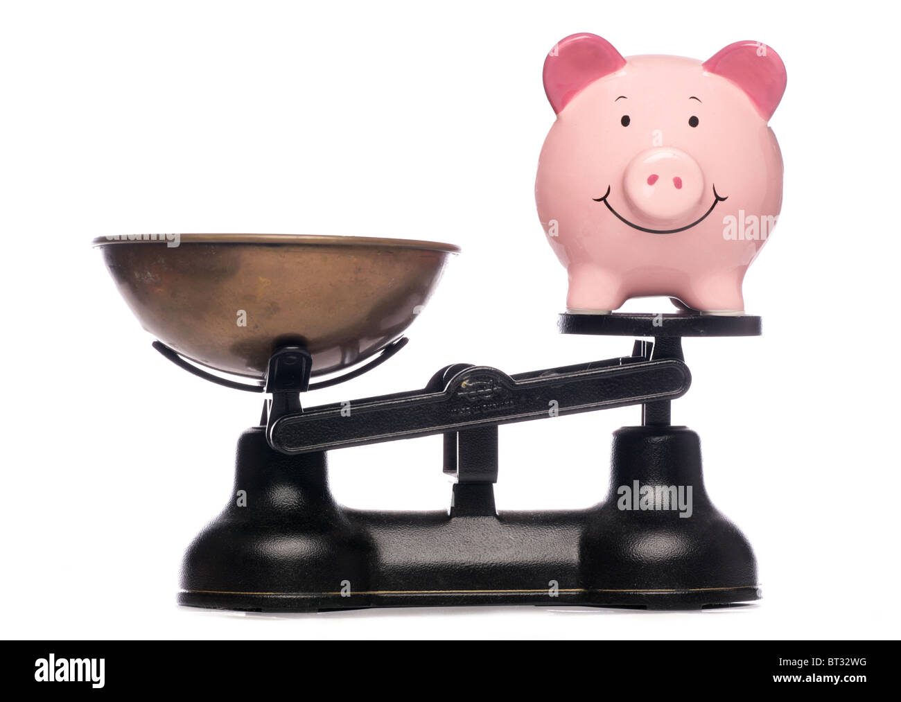 Empty weighing scales Cut Out Stock Images & Pictures - Alamy
