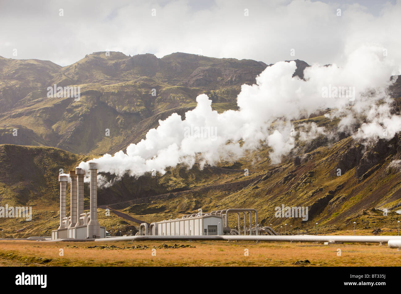 Hellisheidi geothermal power station in hi-res stock photography and ...