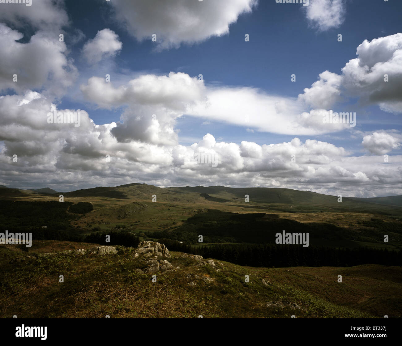 Birkby Fell and Ulpha Fell from the summit of Muncaster Fell Eskdale ...