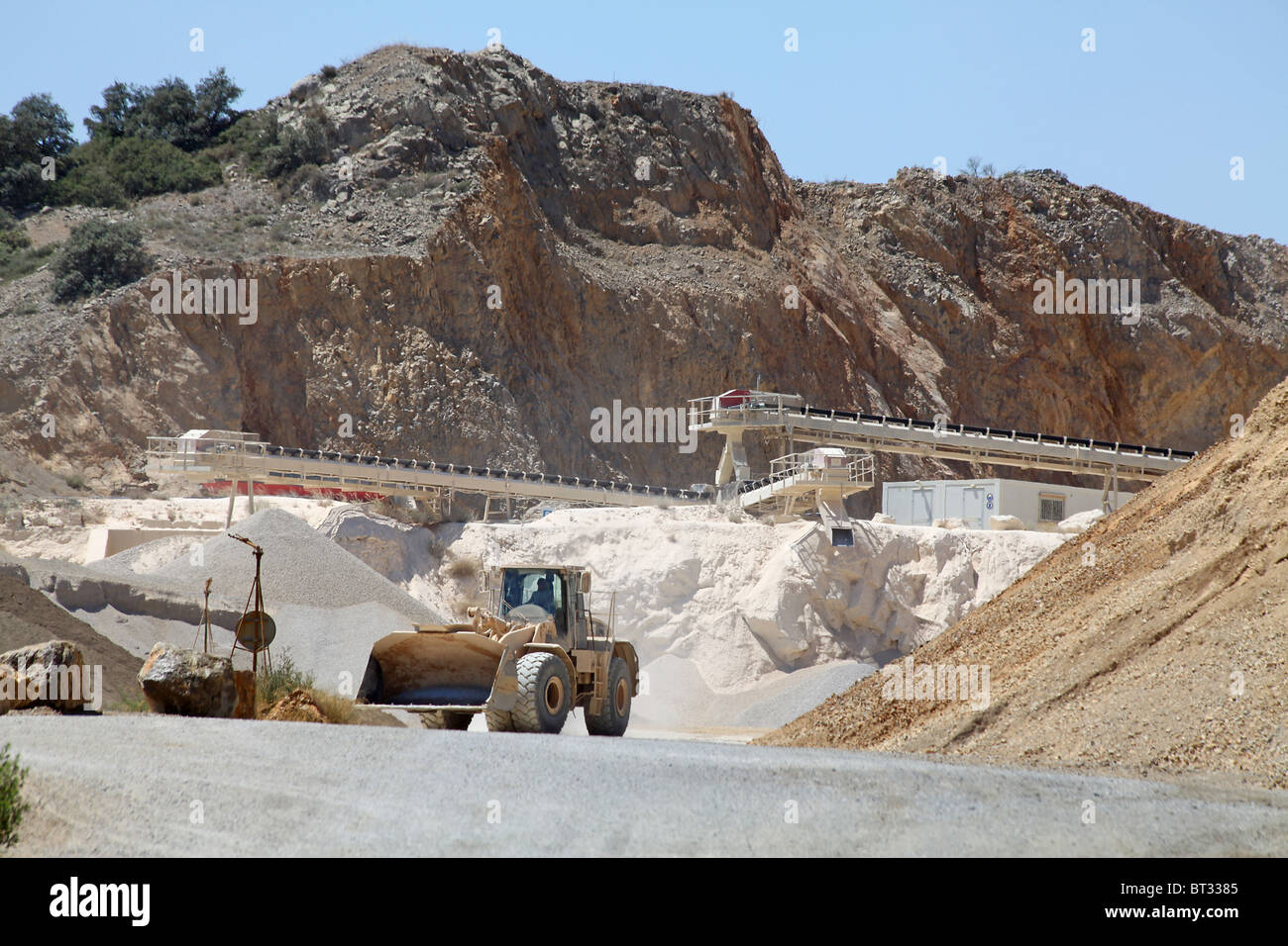 sand excavation in the south of france Stock Photo - Alamy