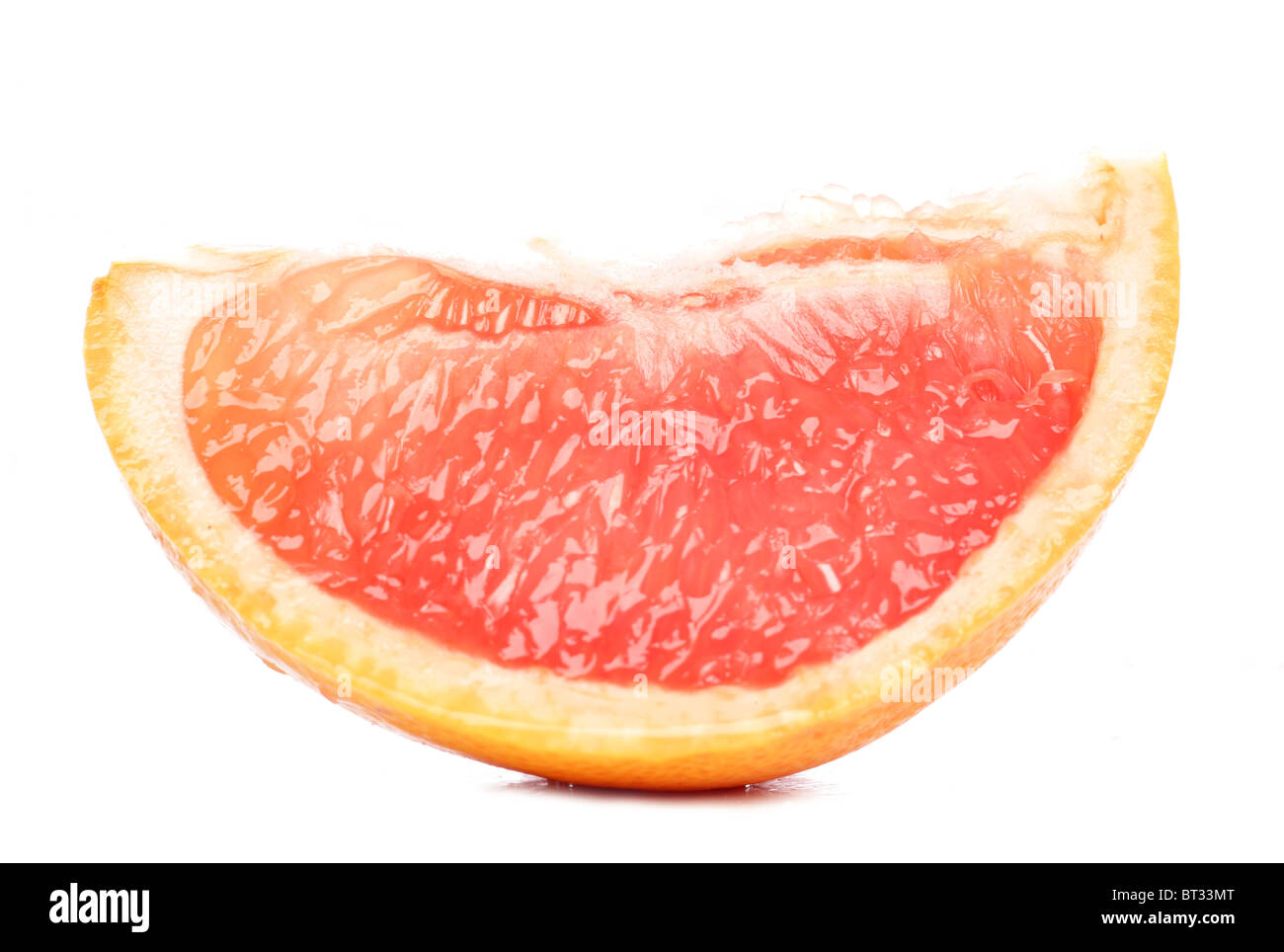 Pink grapefruit isolated studio cutout Stock Photo - Alamy
