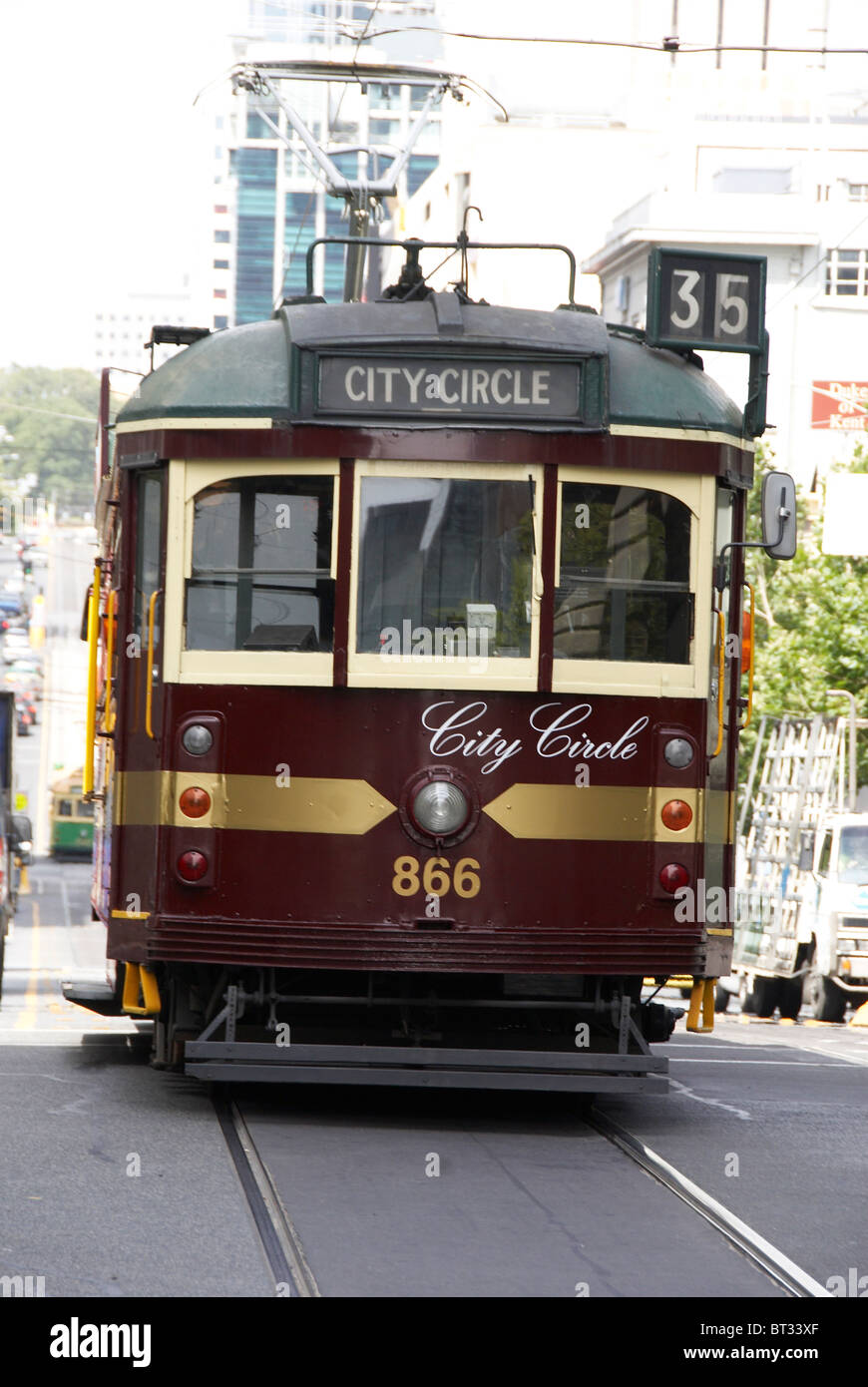 Melbourne tram routes go to or from the city and also feature Melbourne ...