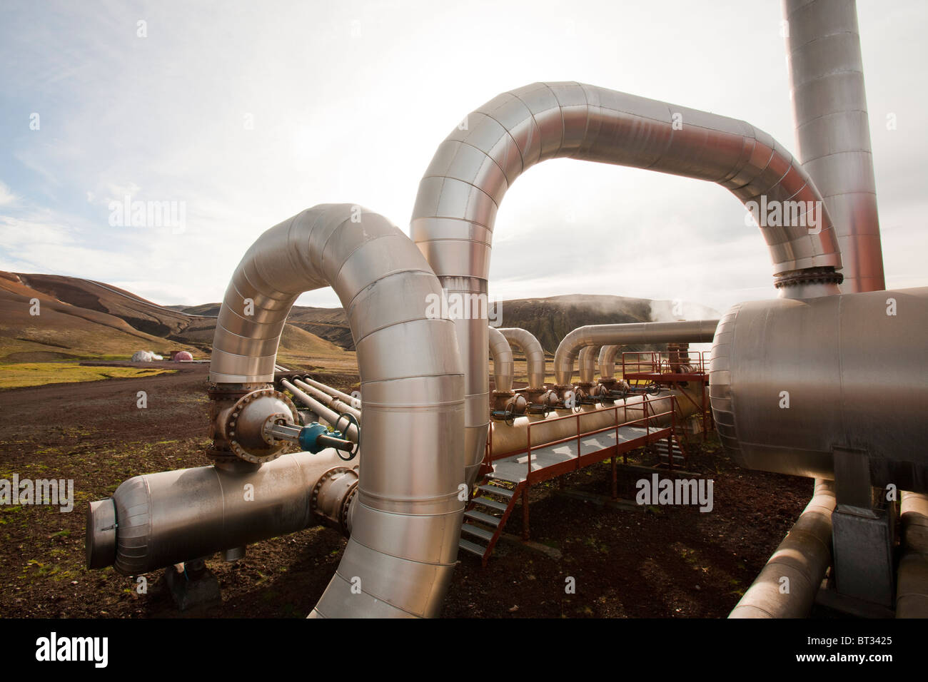 Krafla geothermal power station. Krafla has an installed capacity of 60 ...