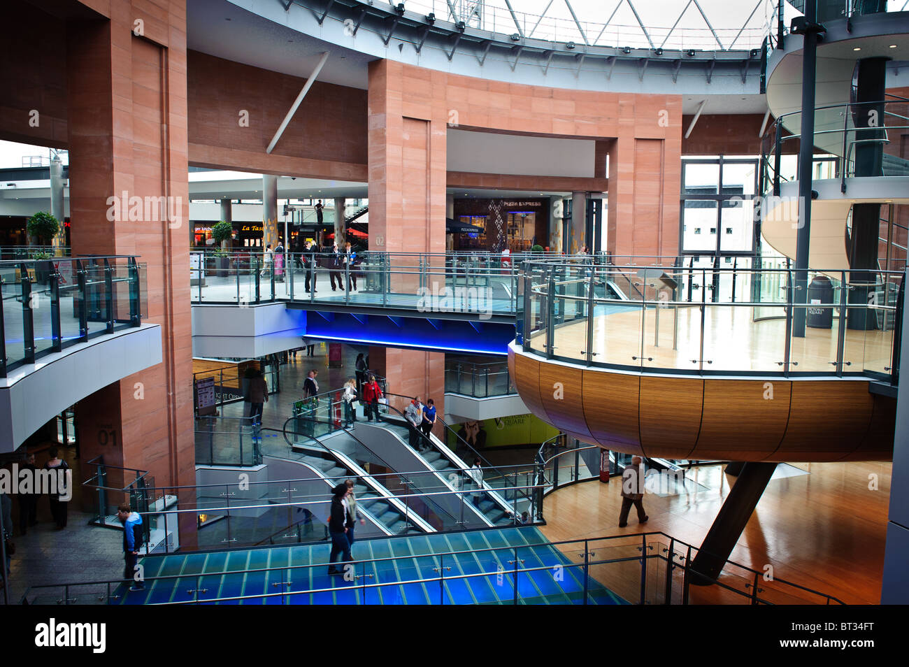 The award winning Victoria Square shopping centre in Belfast, Northern ...