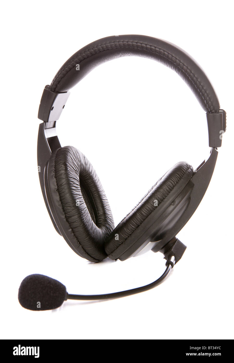 Microphone and Headset studio cutout Stock Photo - Alamy