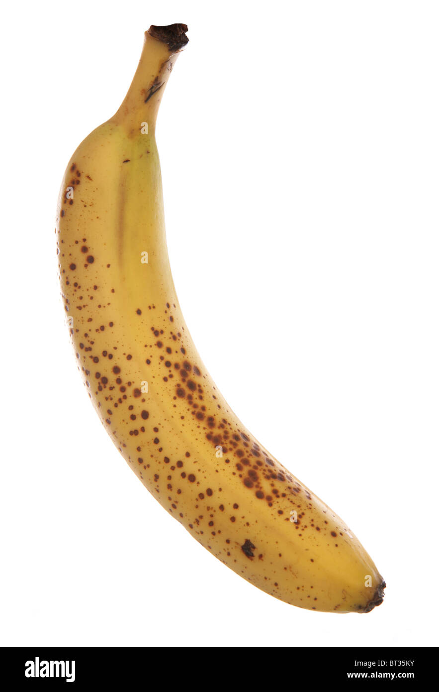 Single ripe banana studio cutout Stock Photo - Alamy