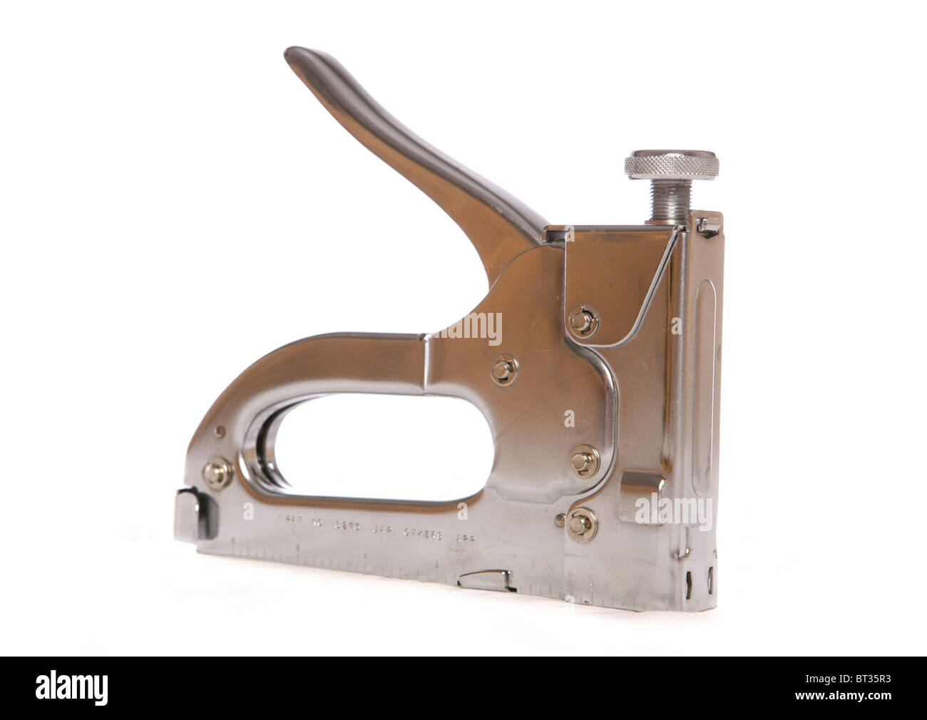 Silver Stapler studio cutout Stock Photo - Alamy