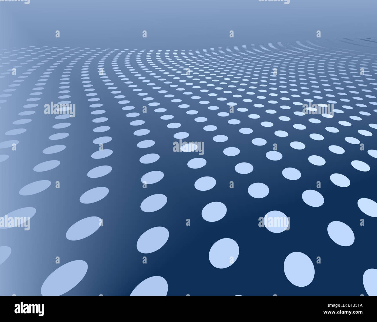 Abstract illustrated design of blue dots Stock Photo - Alamy