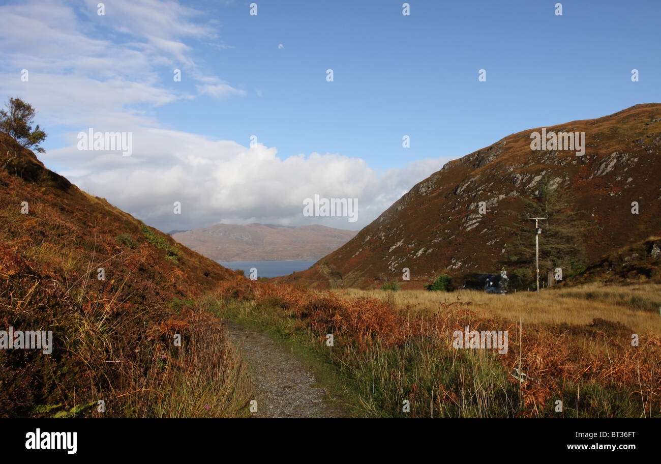 walking path near Mallaig Scotland October 2010 Stock Photo - Alamy