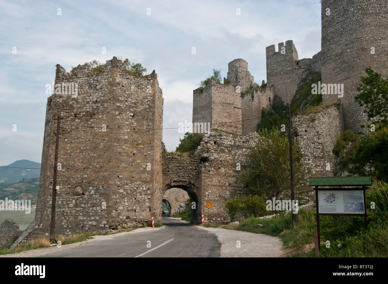 Golubac castle on Danube river in Serbia Stock Photo - Alamy