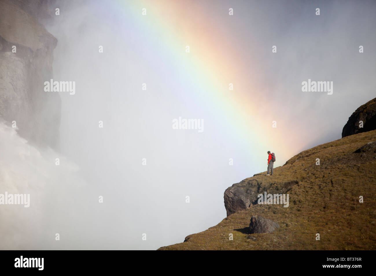 The over spill from Karahnjukar dam and Halslon reservoir, a massive ...