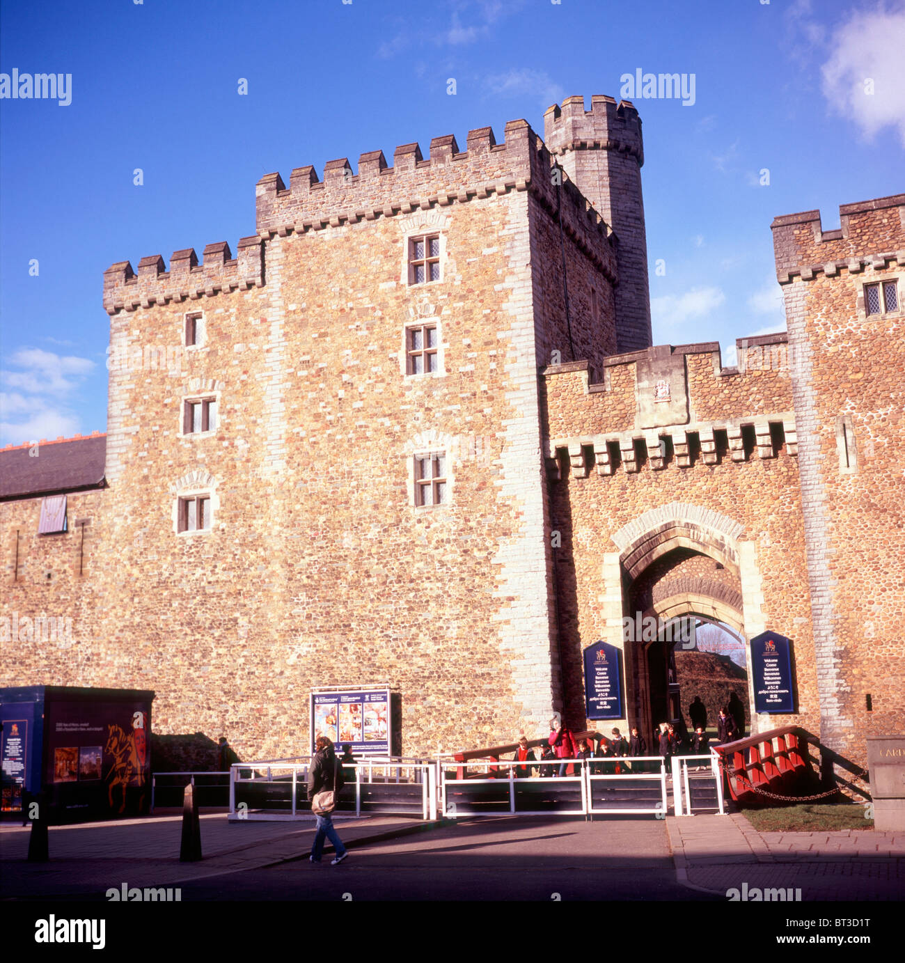 Cardiff castle, Wales Stock Photo - Alamy