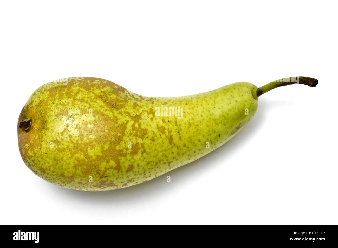 Green pear isolated white background Stock Photo - Alamy