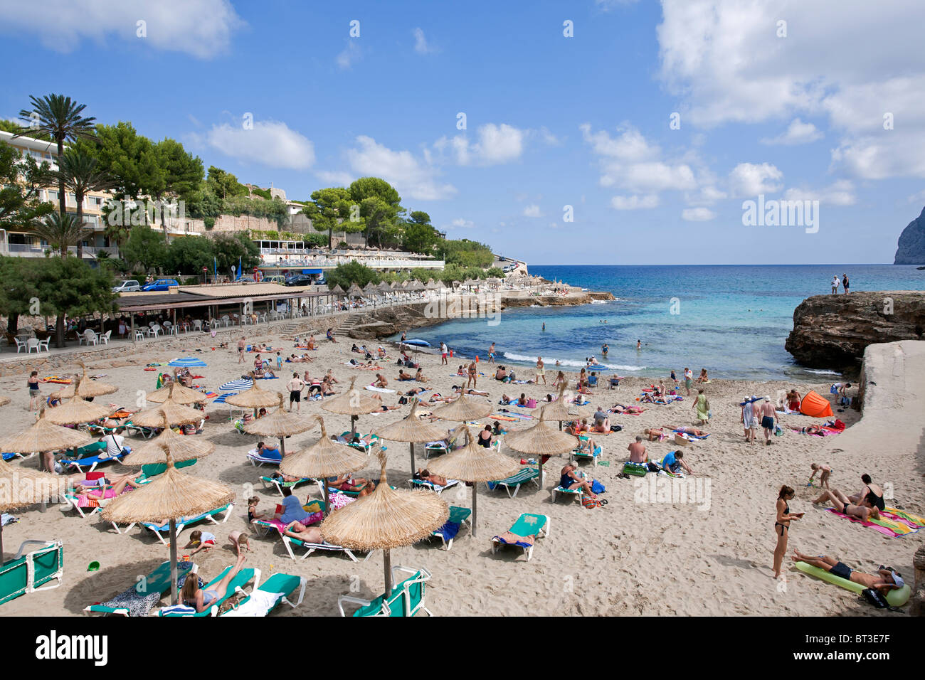 Cala Molins beach. Cala Sant Vicenç. Mallorca Island. Spain Stock Photo ...