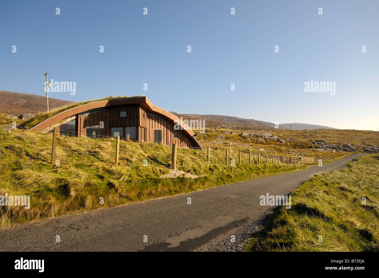 Eco/alternative house built from new and reclaimed materials with a ...
