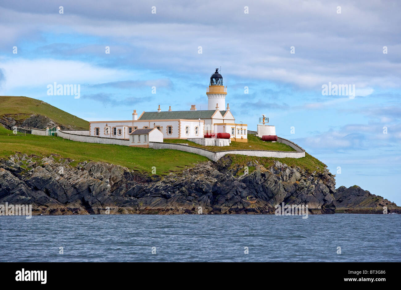 Bressay lighthouse outside Lerwick.. Shetland, Great Britain Stock Photo - Alamy