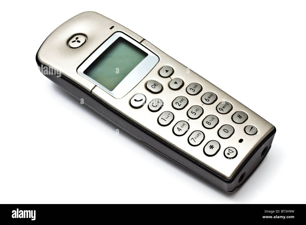 wireless telephone isolated on white background Stock Photo - Alamy