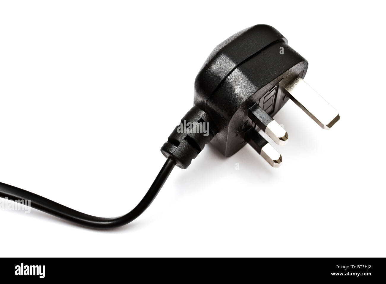 Electric plug isolated on white background Stock Photo - Alamy