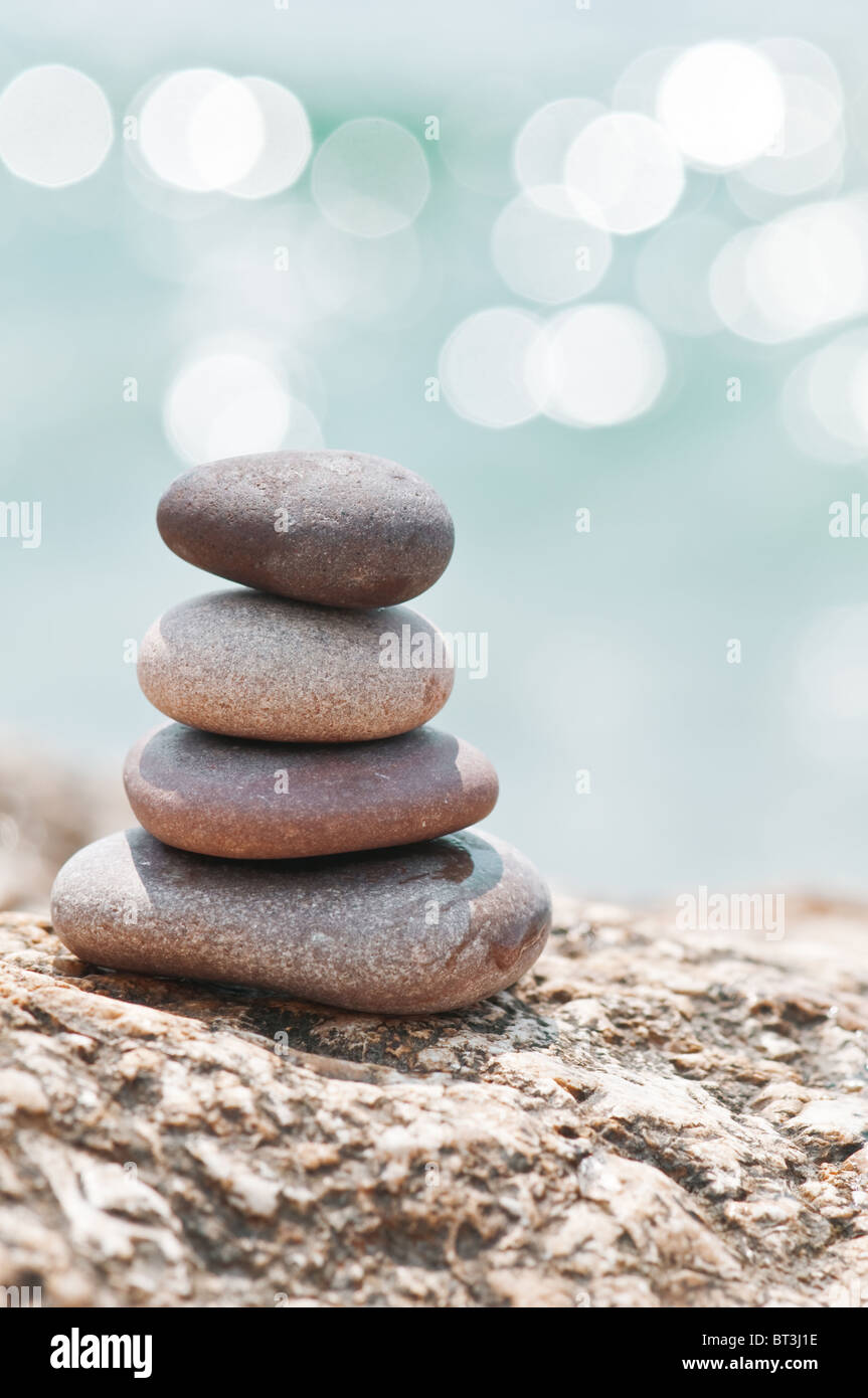stone on sea shore closeup Stock Photo - Alamy