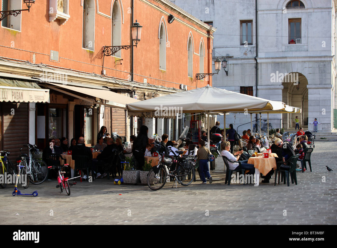 Chioggia, bar, corso del popolo, lagoon, Venice, Italy Stock Photo - Alamy