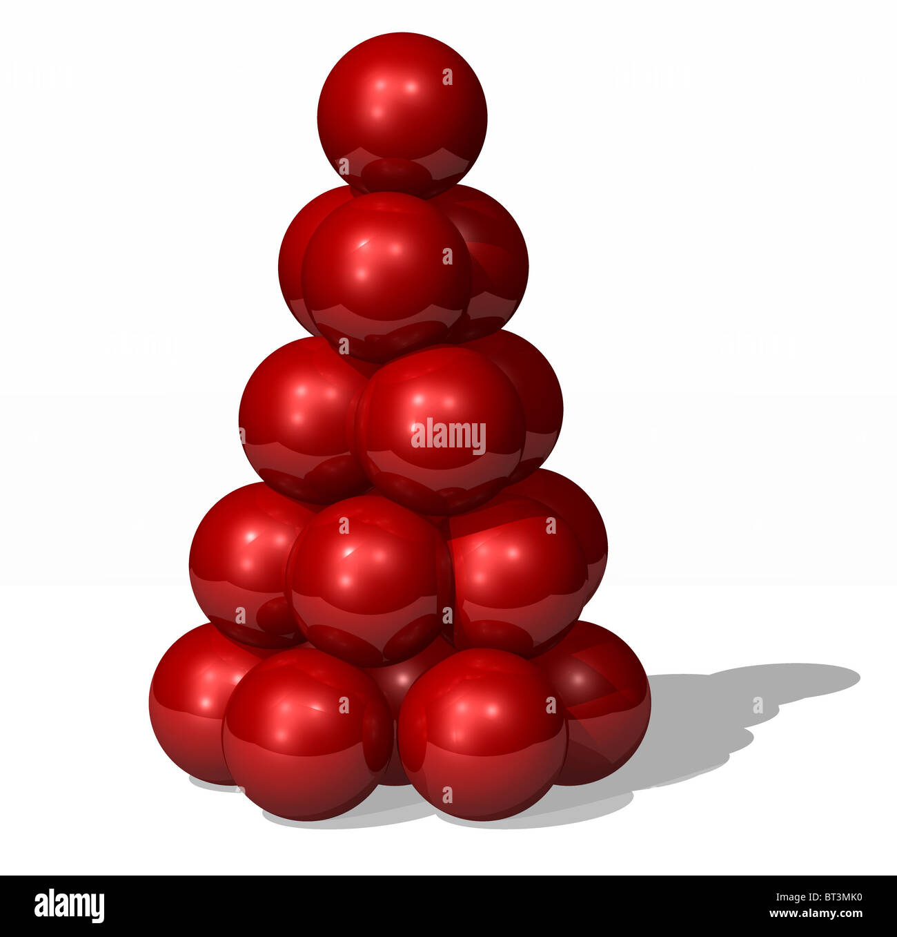 Christmas red ball tree Stock Photo - Alamy