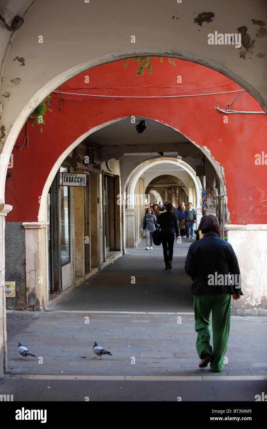 Chioggia, Vena canal, porches, corso del popolo, lagoon, Venice, Italy ...