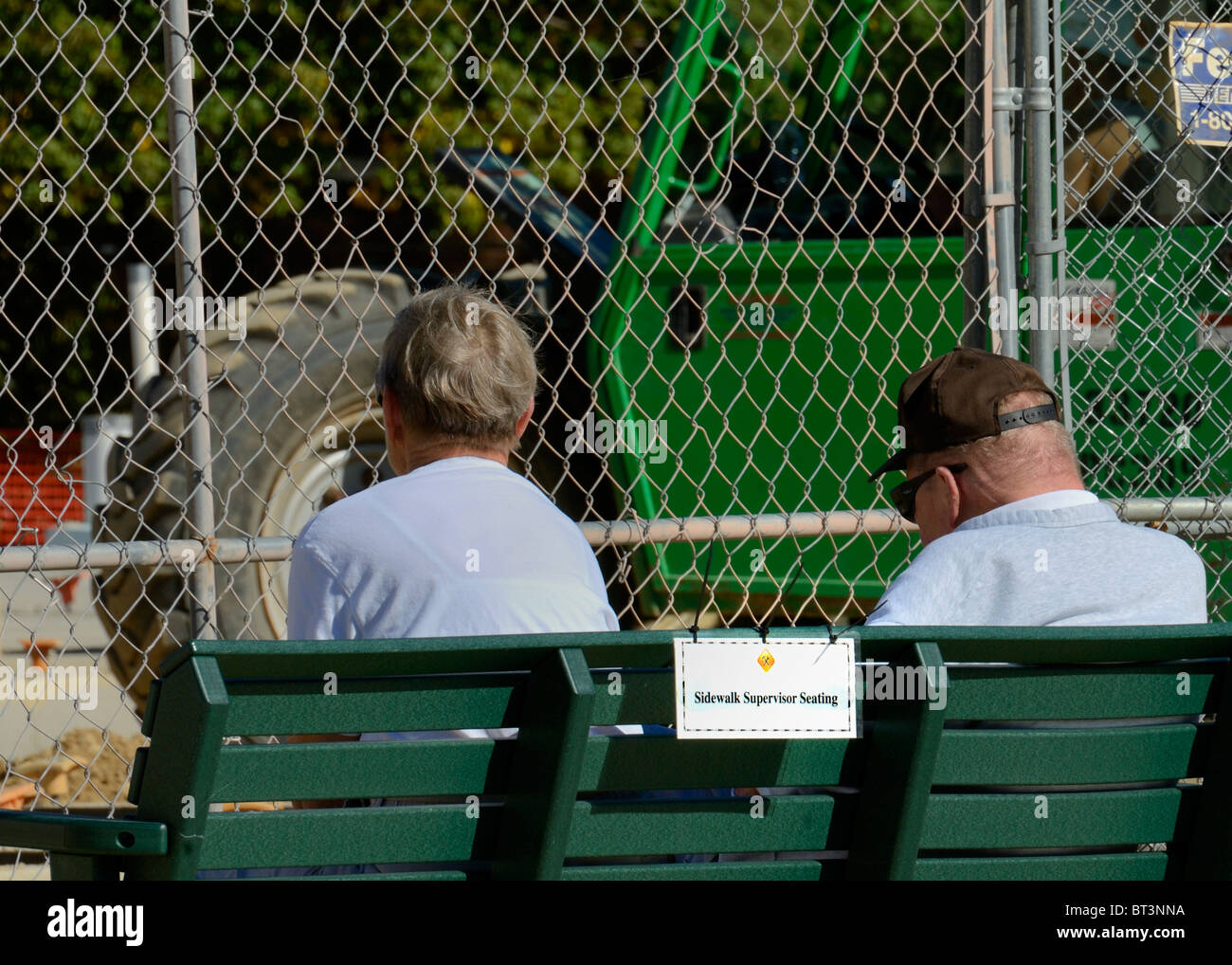 Senior watching construction hi-res stock photography and images - Alamy