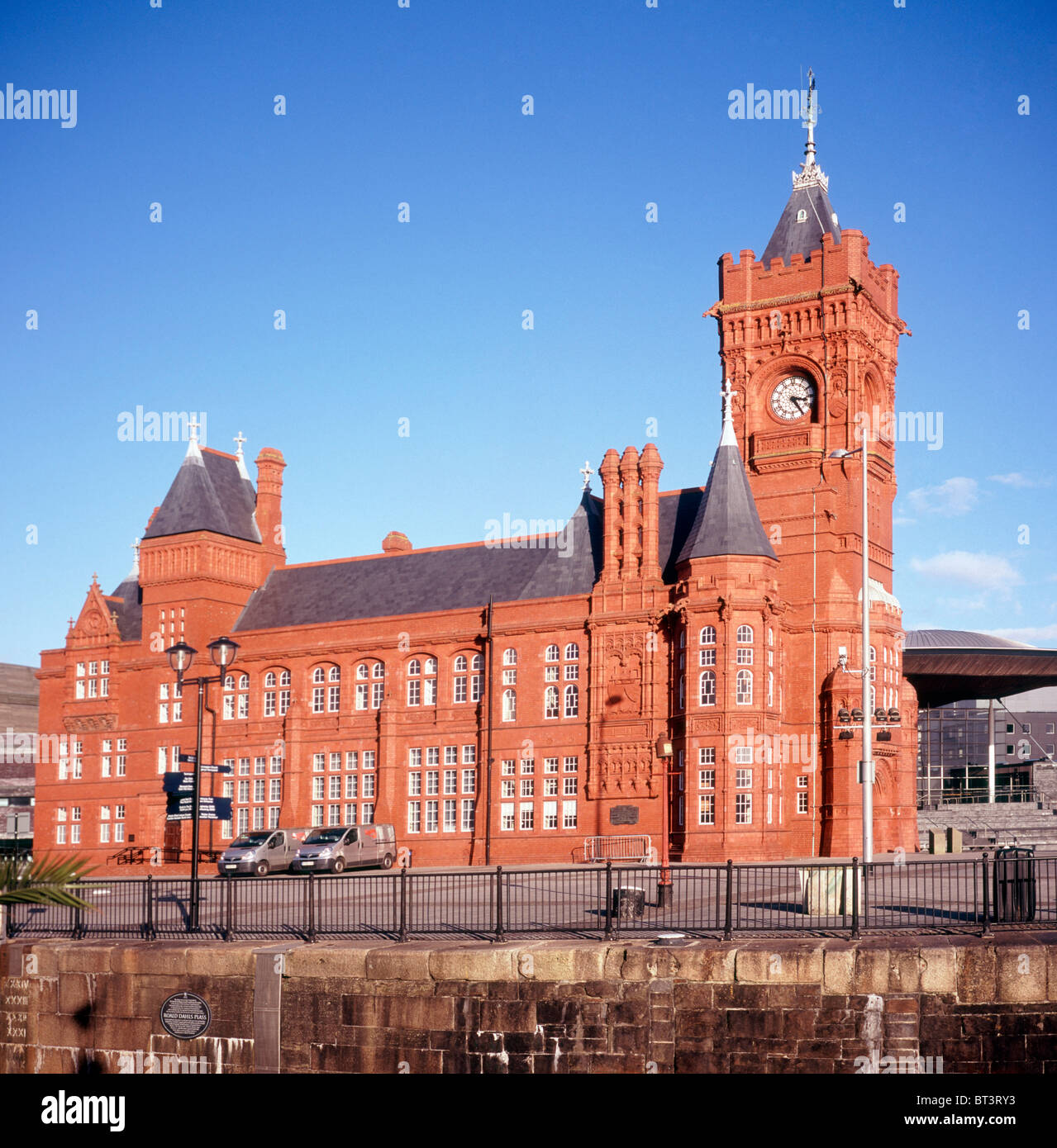 Pier head building , Bute Docks company,Cardiff bay Wales Stock Photo ...