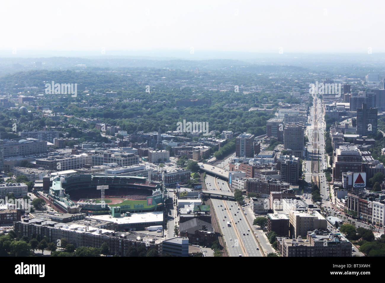 A vast landscape of the city of Boston Stock Photo - Alamy