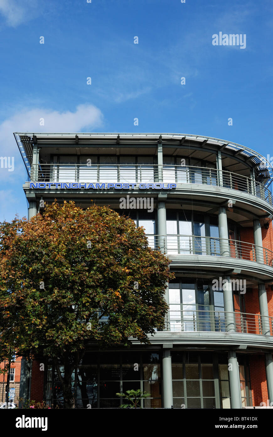 nottingham post group building england uk Stock Photo - Alamy