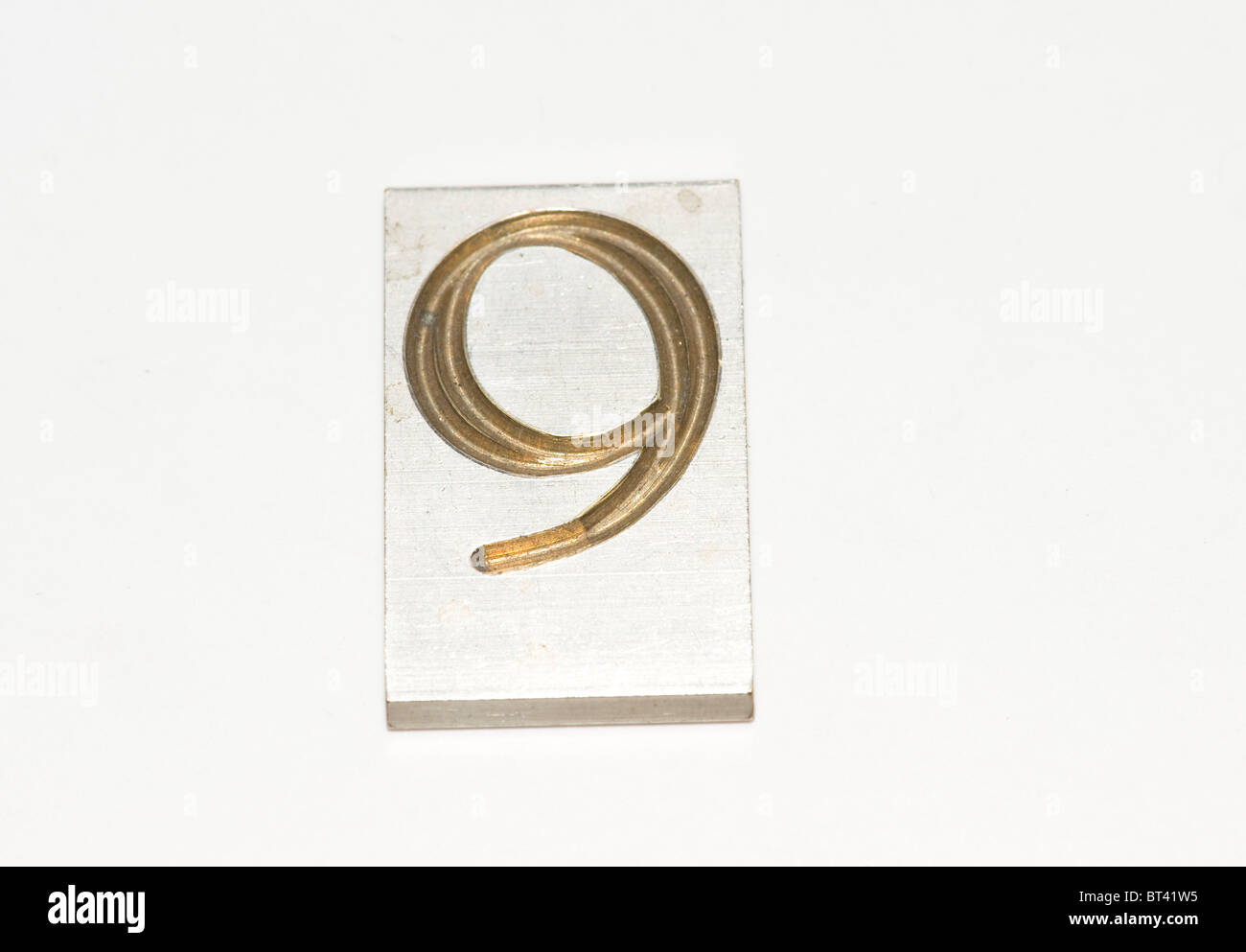 Number used for engraving Stock Photo - Alamy