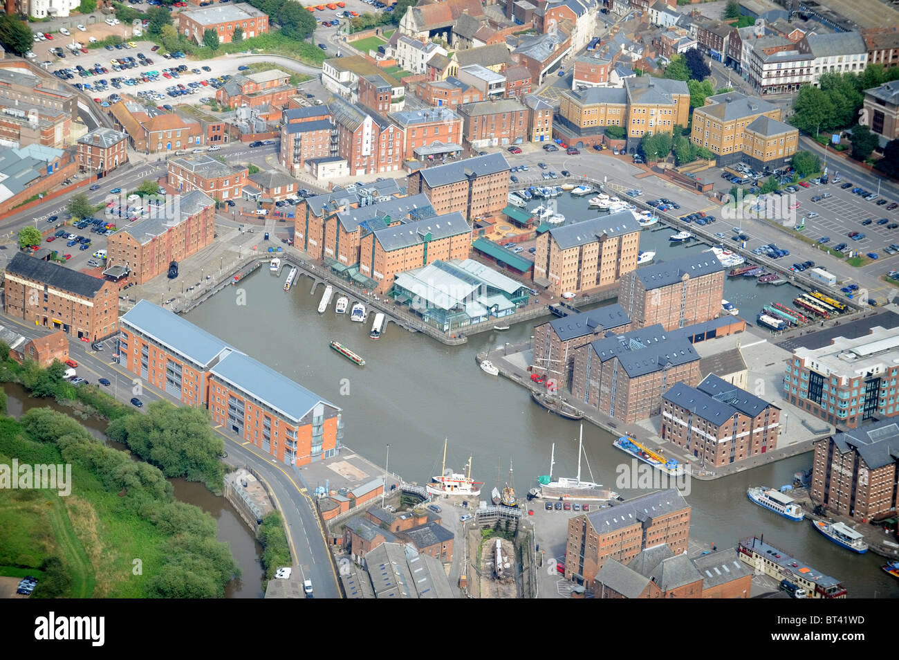 Gloucester uk aerial hi-res stock photography and images - Alamy
