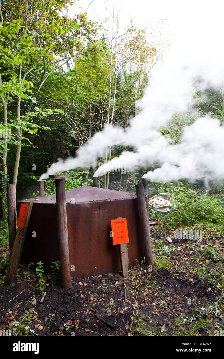 Charcoal burning in woods hi-res stock photography and images - Alamy