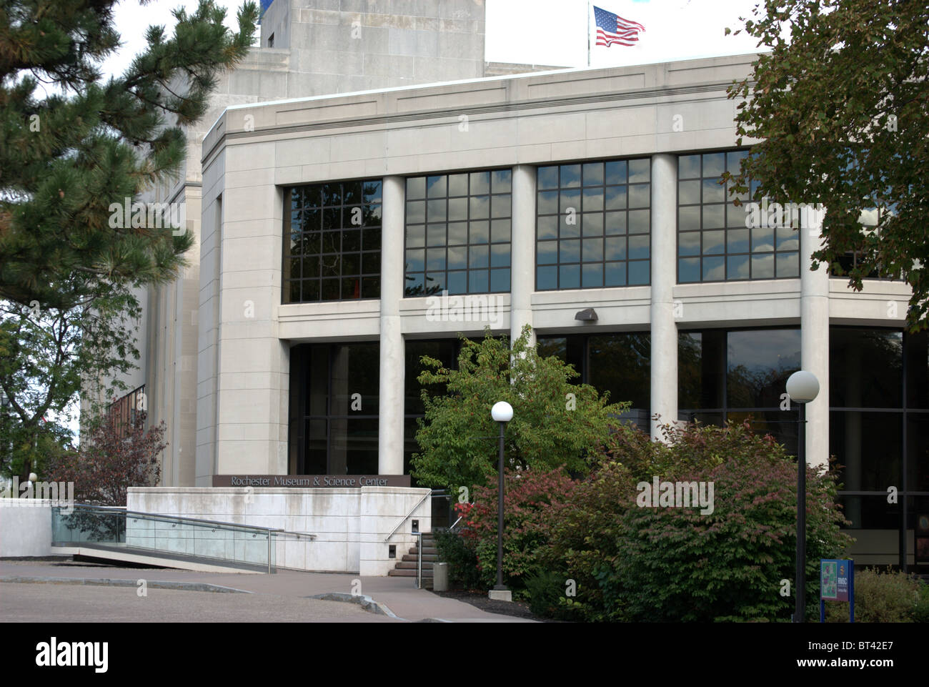 Main Entrance to Rochester Museum of Science Stock Photo - Alamy