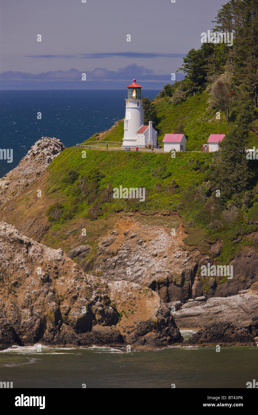 HECETA HEAD, OREGON, USA - Heceta Head lighthouse on Oregon coast Stock ...
