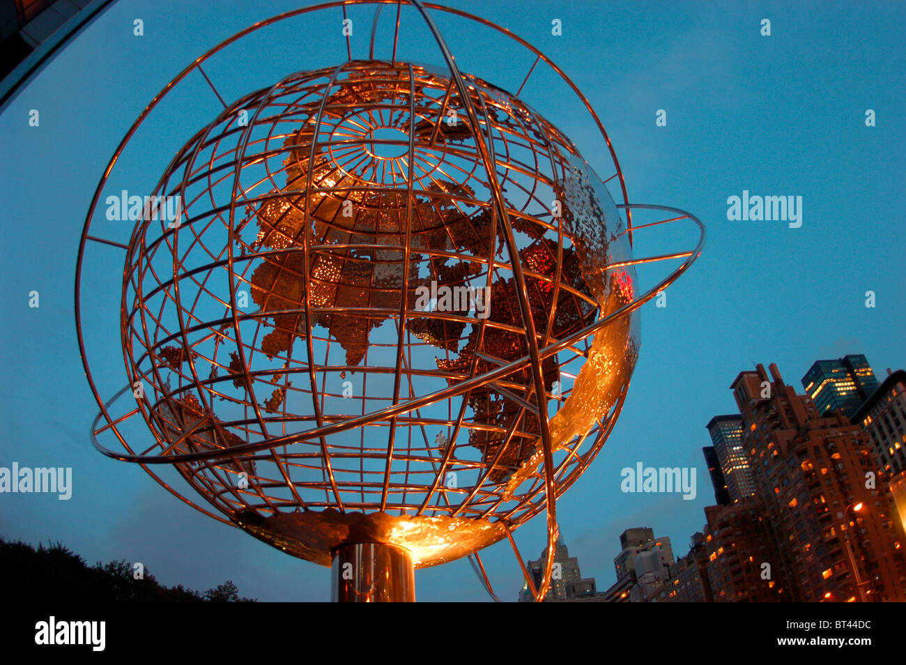 Planet Earth Globe Columbus Circle High Resolution Stock Photography ...