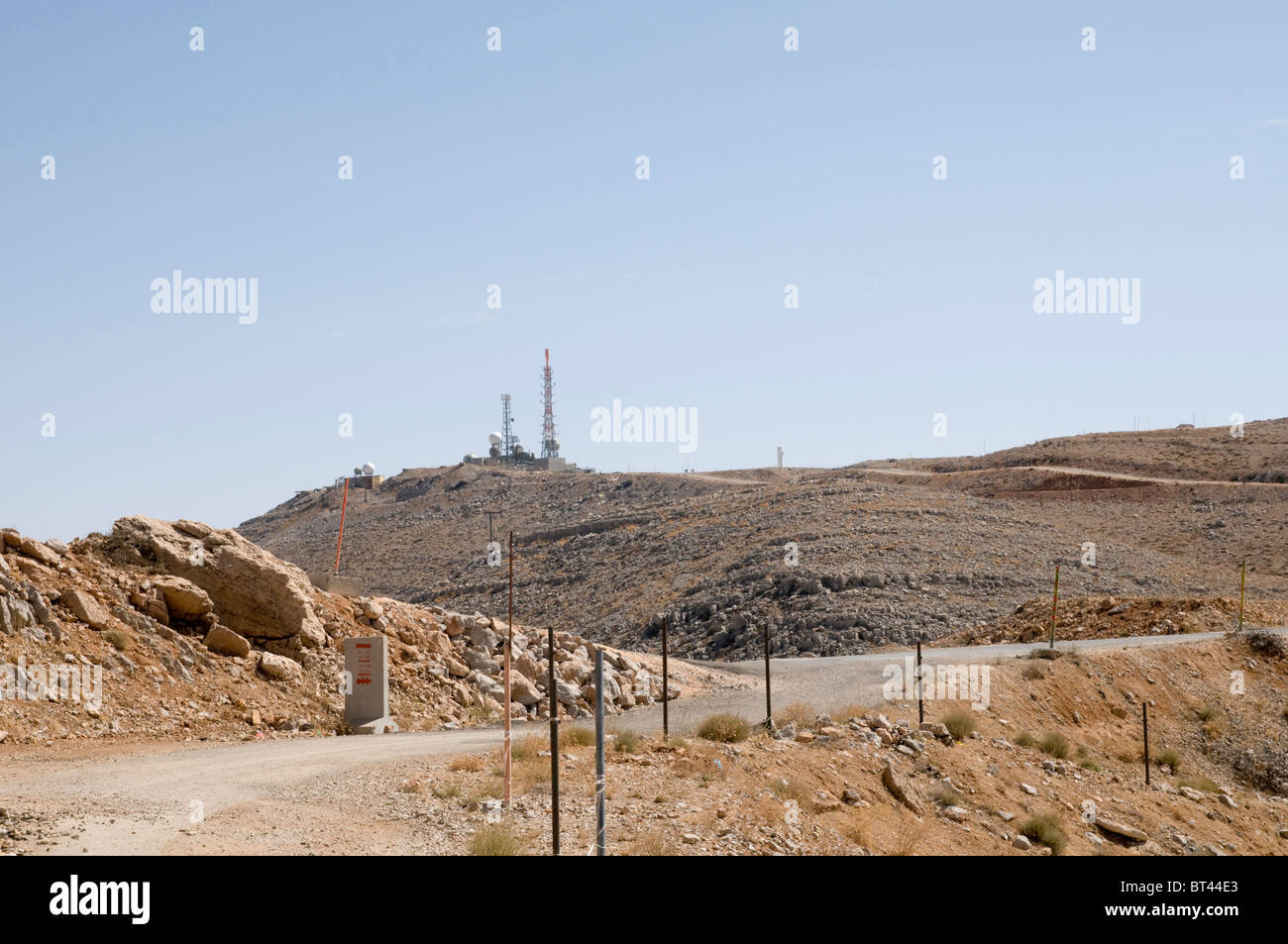Israel, Golan Heights, Mount Hermon in Summer The Israeli early warning ...