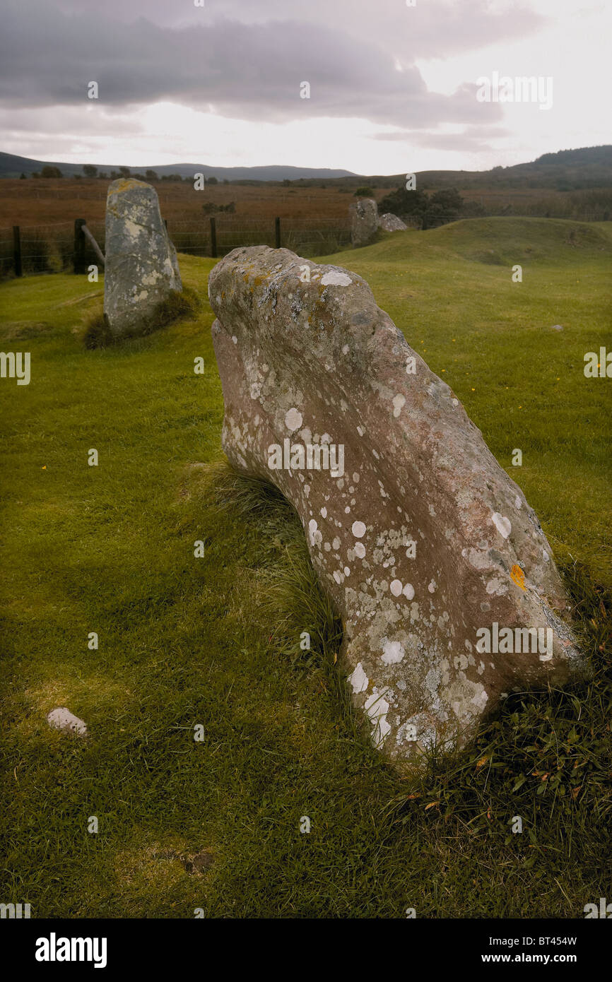 The Moss Farm Road standing stones and buriel cairn, Machrie, Isle of ...