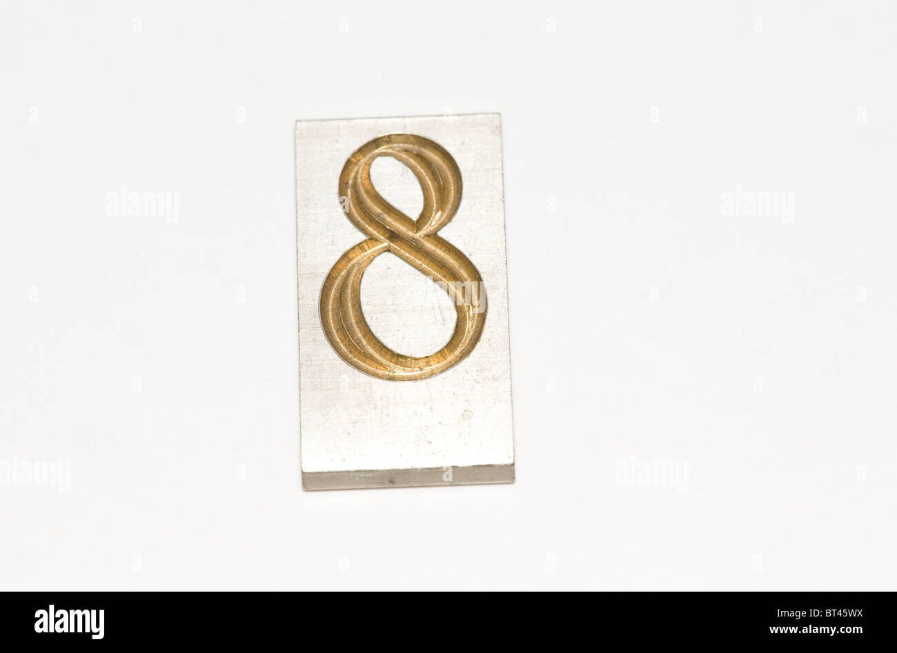 Number used for engraving Stock Photo - Alamy